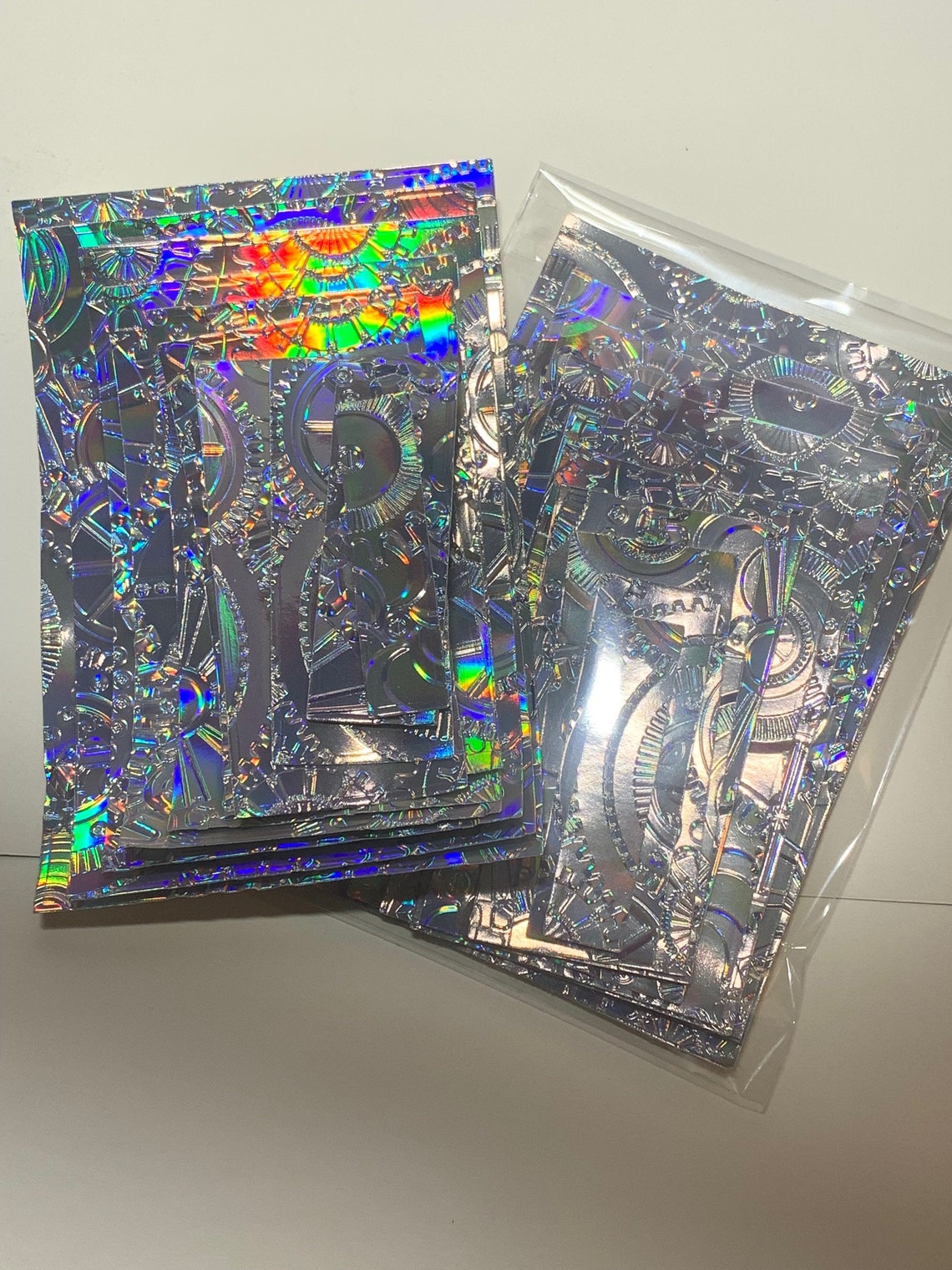 HOLOGRAPHIC, Wheels & Cogs, Card, Paper, Paper Crafts, Scrapbooking ...