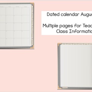 Digital Teacher Planner 2024-2025 landscape - Etsy