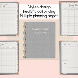 Digital Teacher Planner 2024-2025 landscape - Etsy