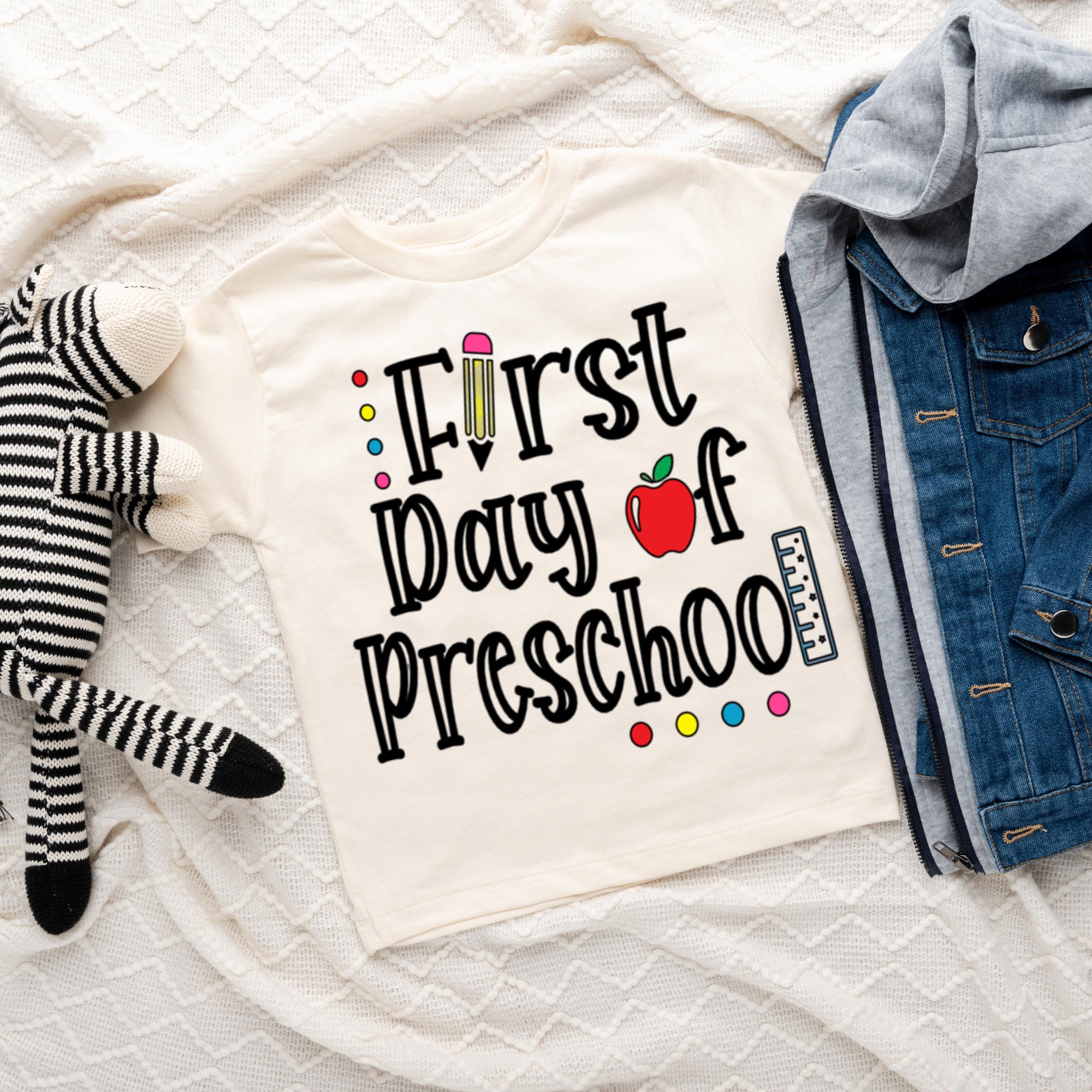 First Day of Preschool Shirt, Preschool Shirt, First Day of School ...