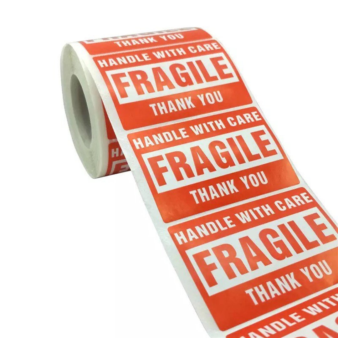Fragile Labels Handle With Care Labels 500pcs Handle With Etsy Canada