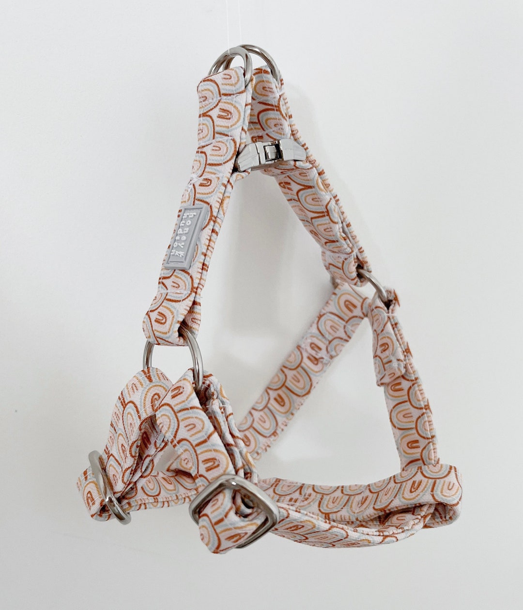 Eco Dog Harness Noah Rainbow Handmade Honey & Hudson - Etsy
