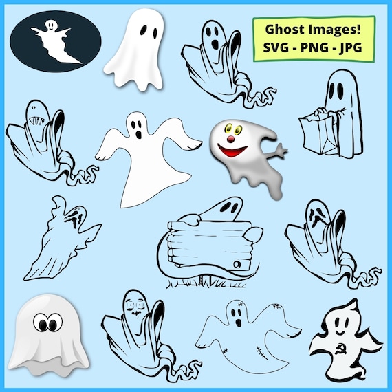 Ghost SVG Spooky SVG Ghostly Svg Spirit Svg Casper Svg Ghost | Etsy