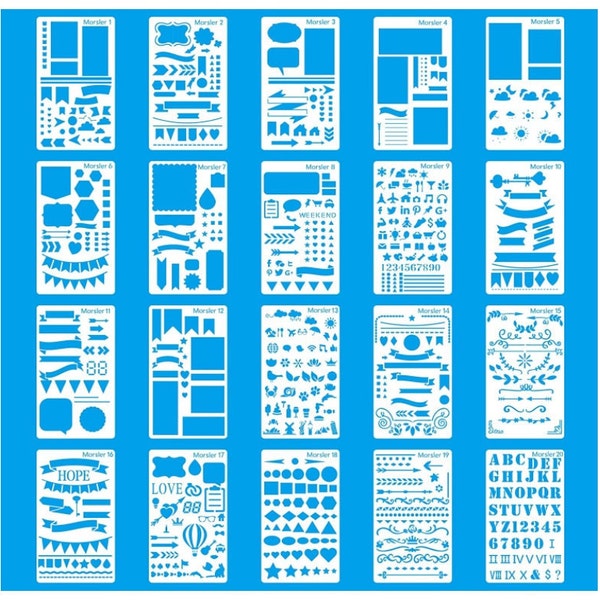 Planner Stencil - Etsy