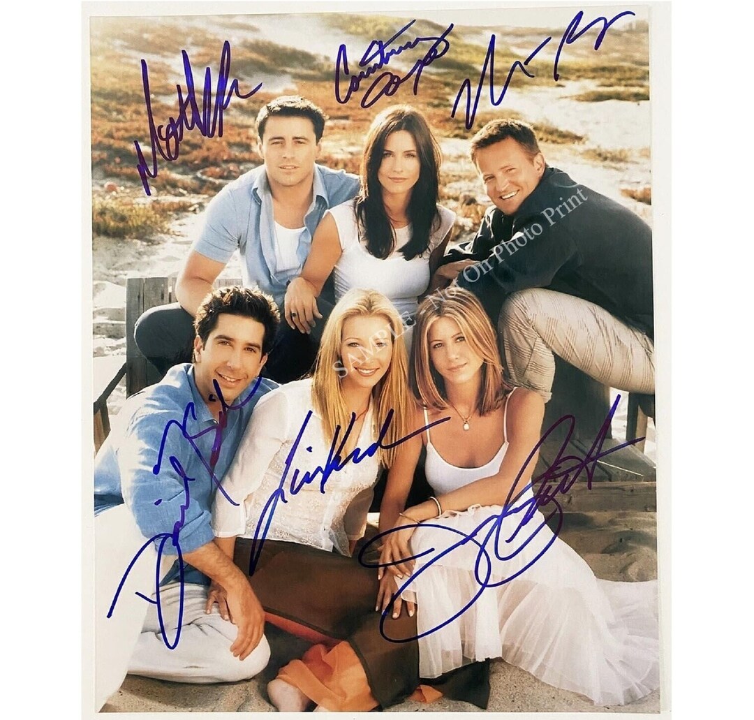 Friends Cast Signed Autograph Photo Autographed Photo Jennifer Aniston ...