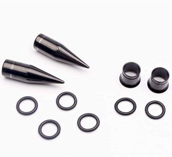 Black Stainless Steel Tapers with Plugs Set Ear Stretching Kit - Etsy.de