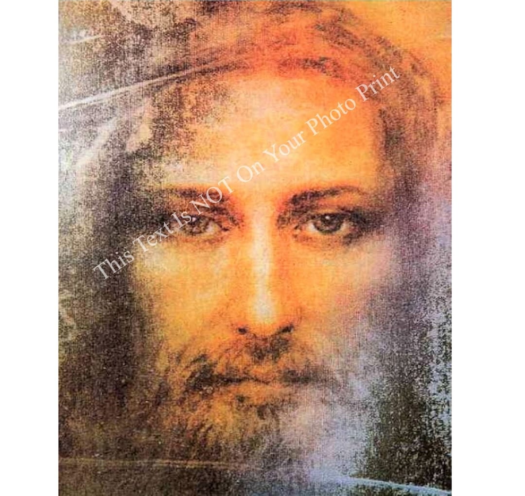 Real Face of Jesus Shroud of Turin Photo Picture Christ Christian ...