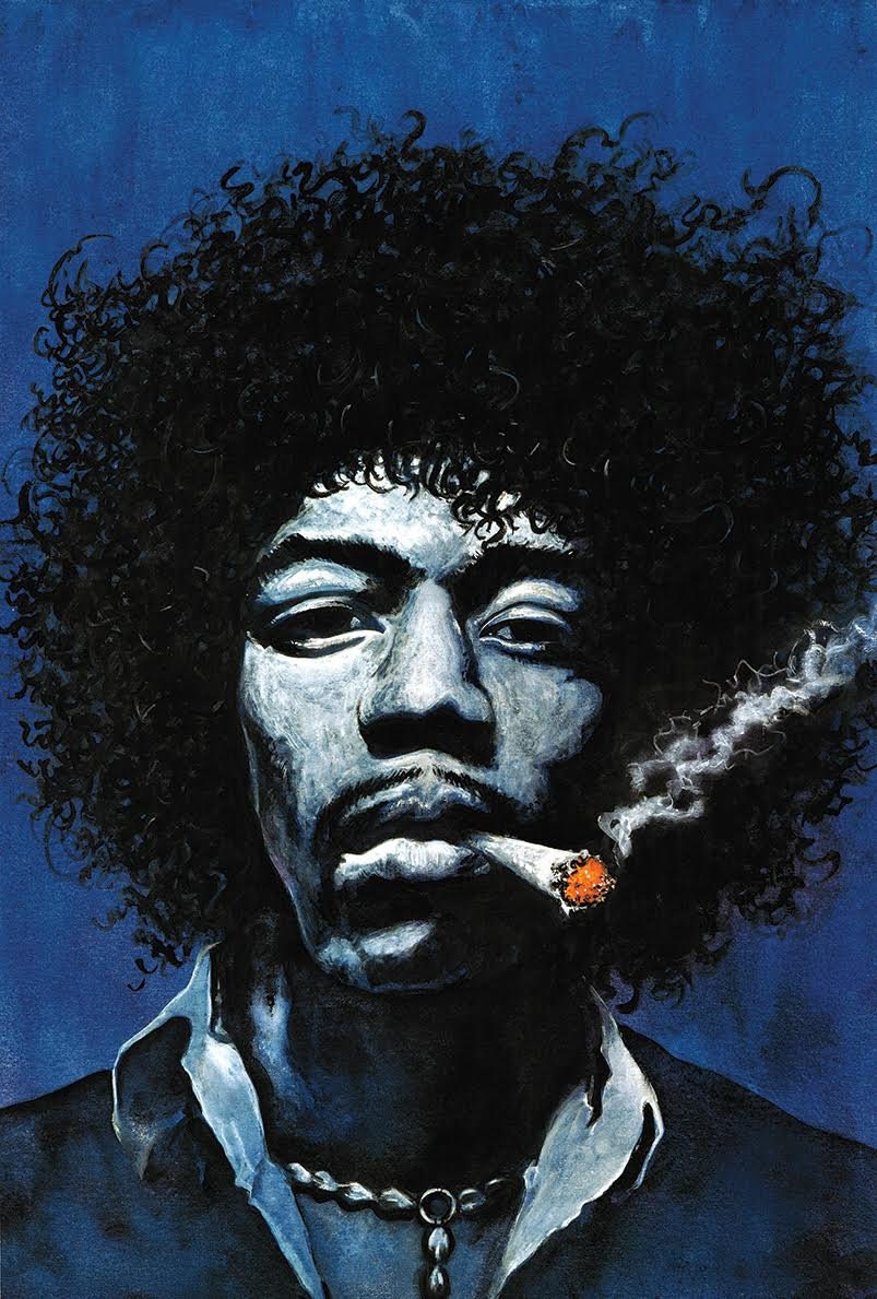 Jimi Hendrix Smoking Weed Wallpaper