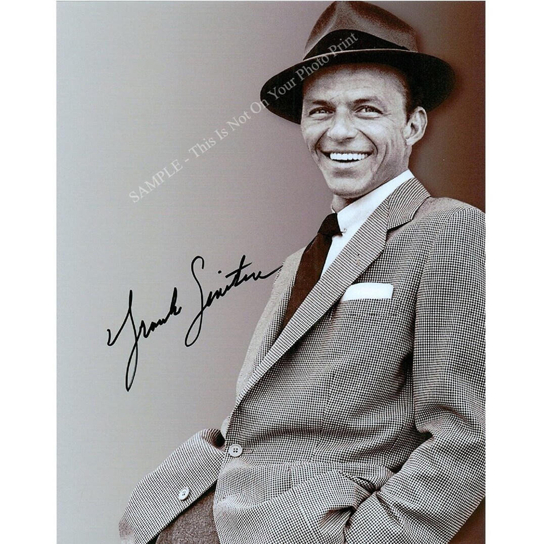 Frank Sinatra Signed Autograph Photo Rat Pack Autographed Picture ...