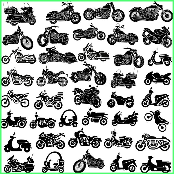 Motorcycle Svg - Etsy