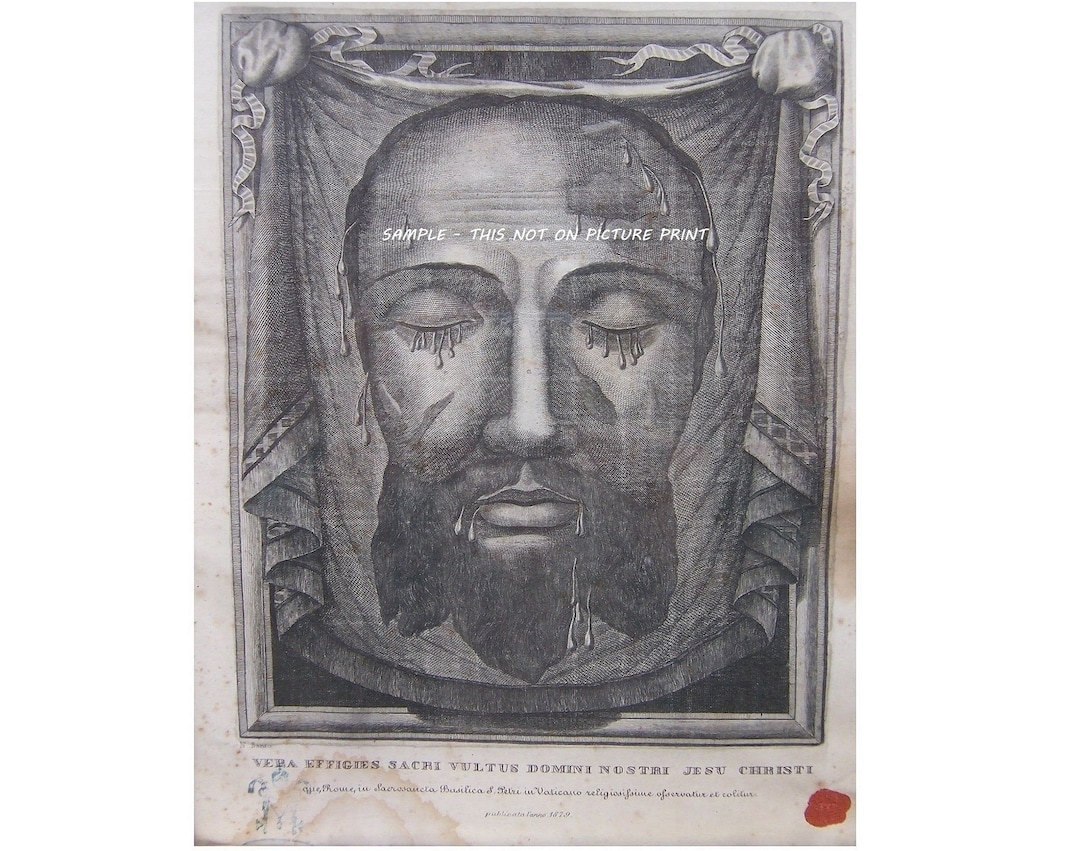 HOLY FACE of Jesus Holy Face Relic From Pope St. Pius X 1905 Catholic ...