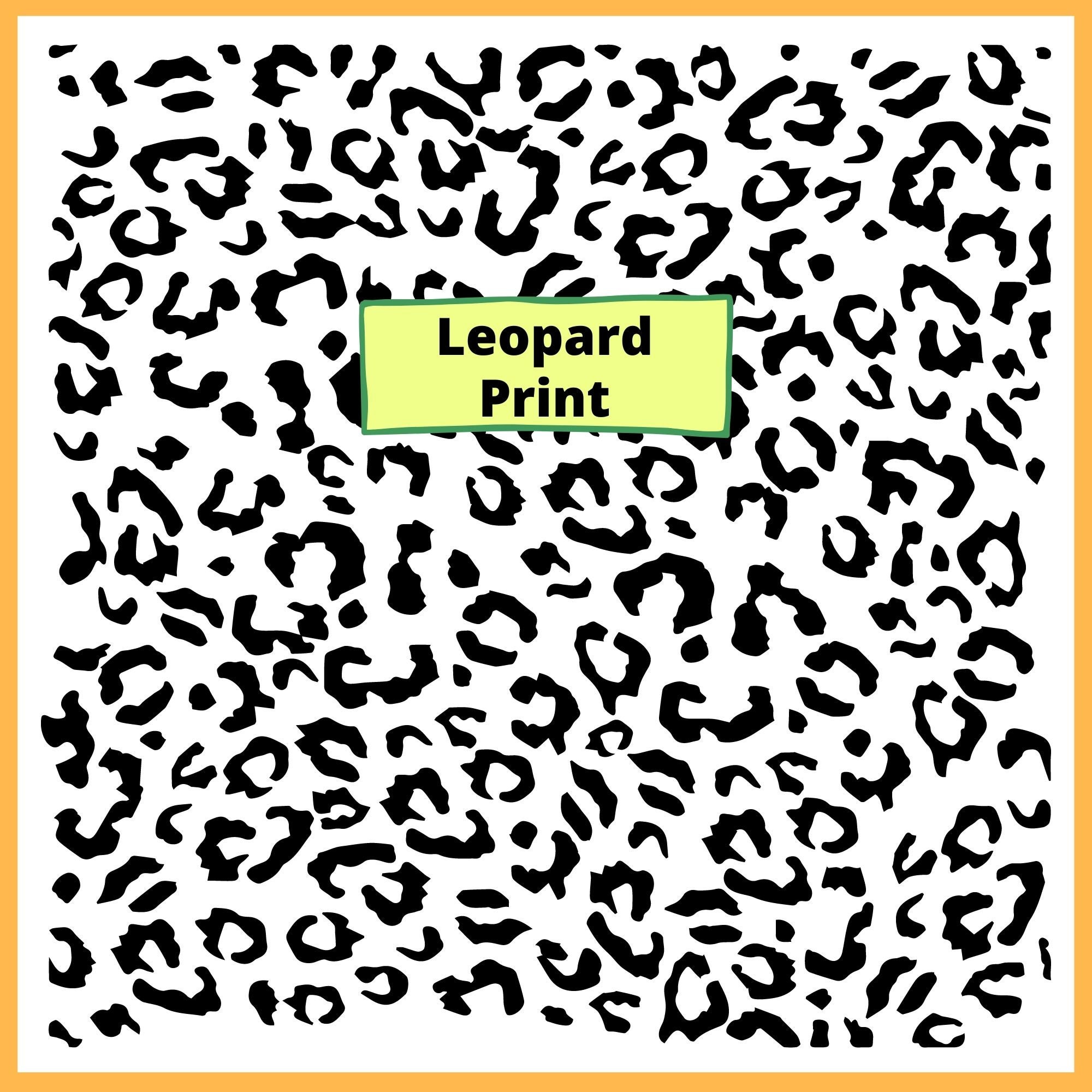 Leopard Print Svg Leopard Print Paw Svg Leopard Svg Paw Print | Etsy