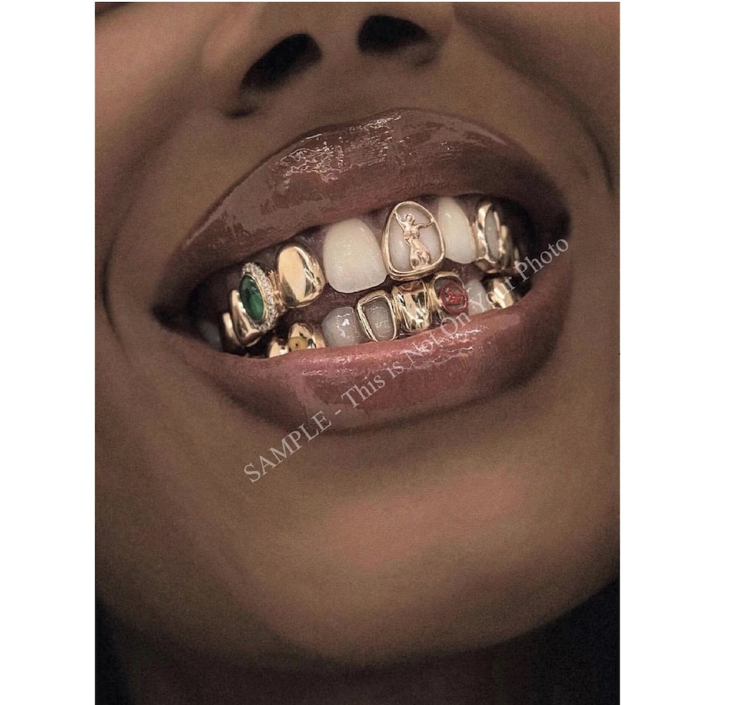 Grillz Black Art Poster Black Woman Teeth Grillz Black Girl Physical ...