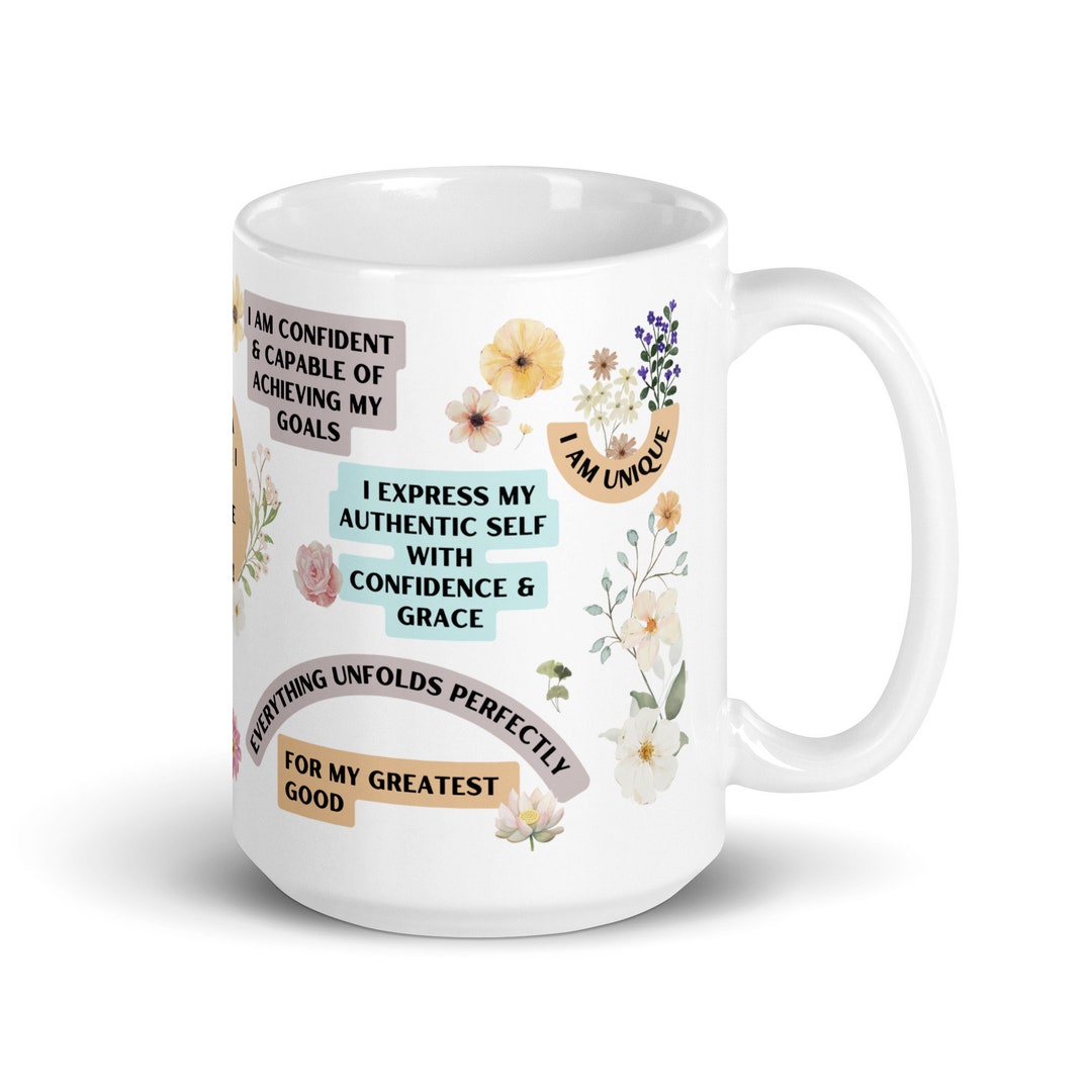 Daily Affirmations Mug Motivational Inspirational Gift - Etsy