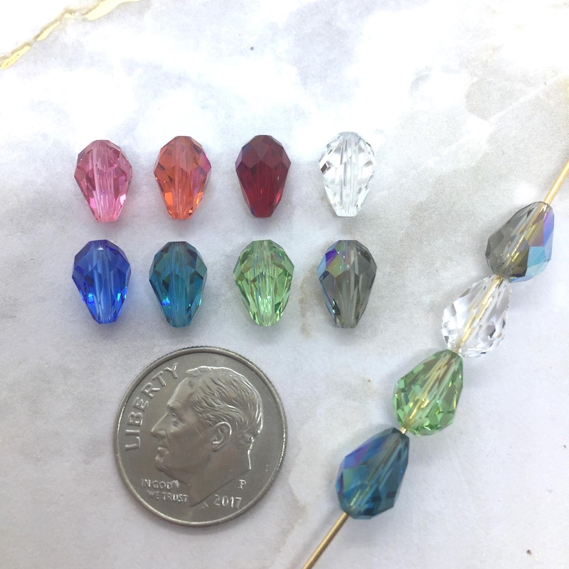 Swarovski Beads Teardrop - Etsy Canada