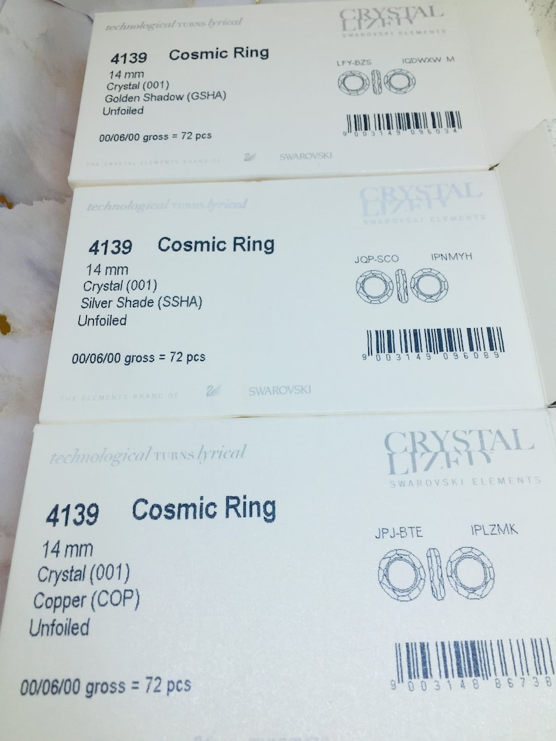 Swarovski Crystal Ring 14mm, Cosmic Ring, Article #4139, Drop, Pendant ...