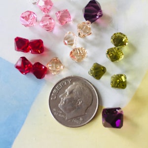 Swarovski Crystal Drop Bicone Pendant, 8mm and 6mm, Art.#6301, Charm ...