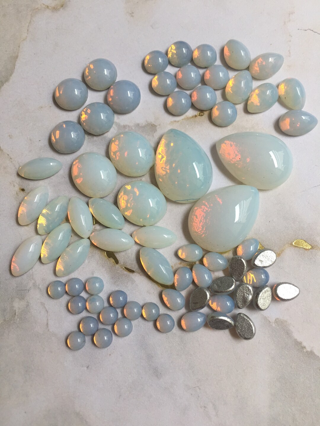 Vintage "tru" Opals Glass Cabochons Made in W. Germany in 1950's - Etsy