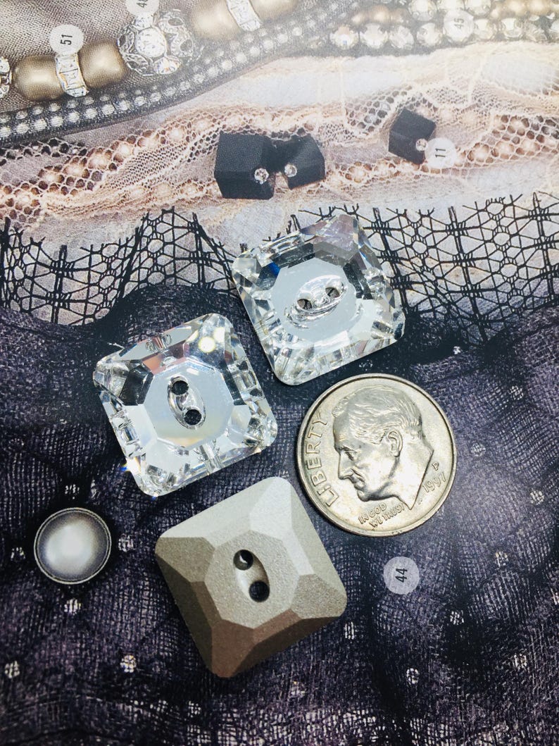 Swarovski Crystal Buttons, 12-16mm, Article 3015 & 3016, Various Colors ...