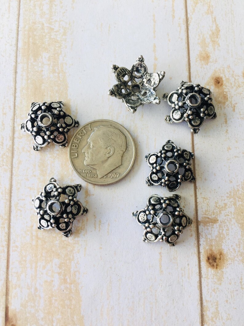 Antique Plated Cast Bead Caps: DIY Beading Supplies - Etsy