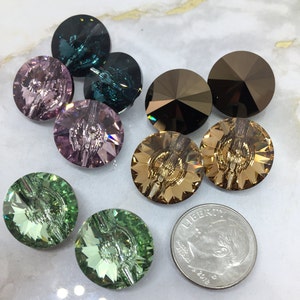 Swarovski Buttons 16mm, Crystal Buttons, Article 3015 & 3016, Various ...