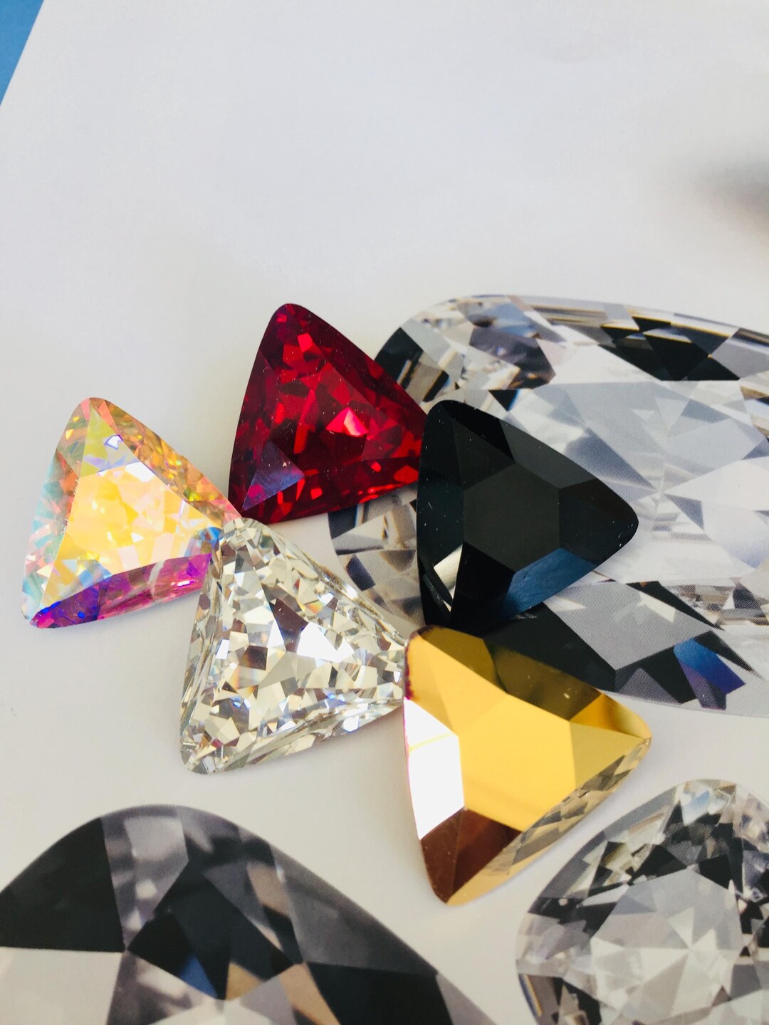Vintage Crystal 23mm Triangle by Swarovski, Art#4727, for Setting ...