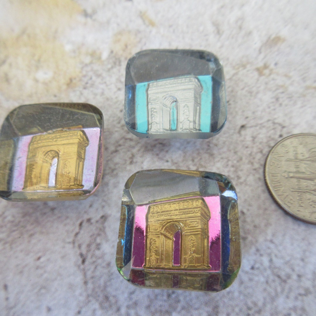 Very Rare Hand Painted, West German Intaglio Glass - Etsy