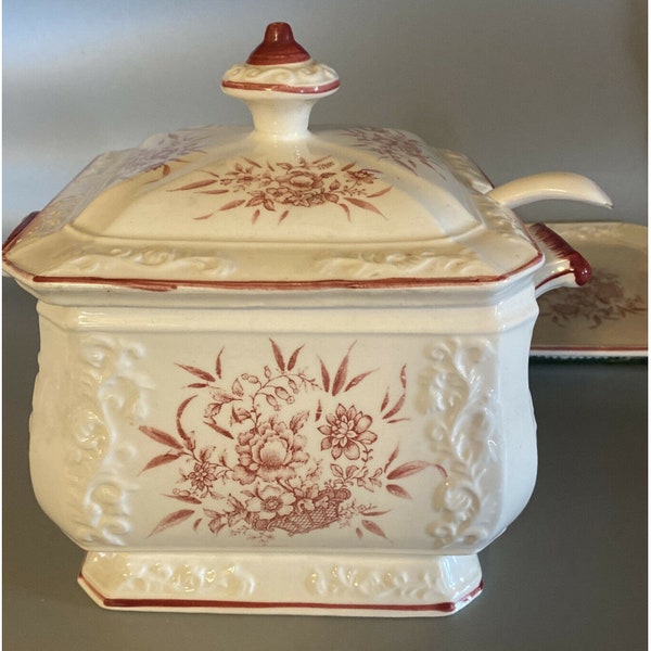 Red Transfer Ware - Etsy