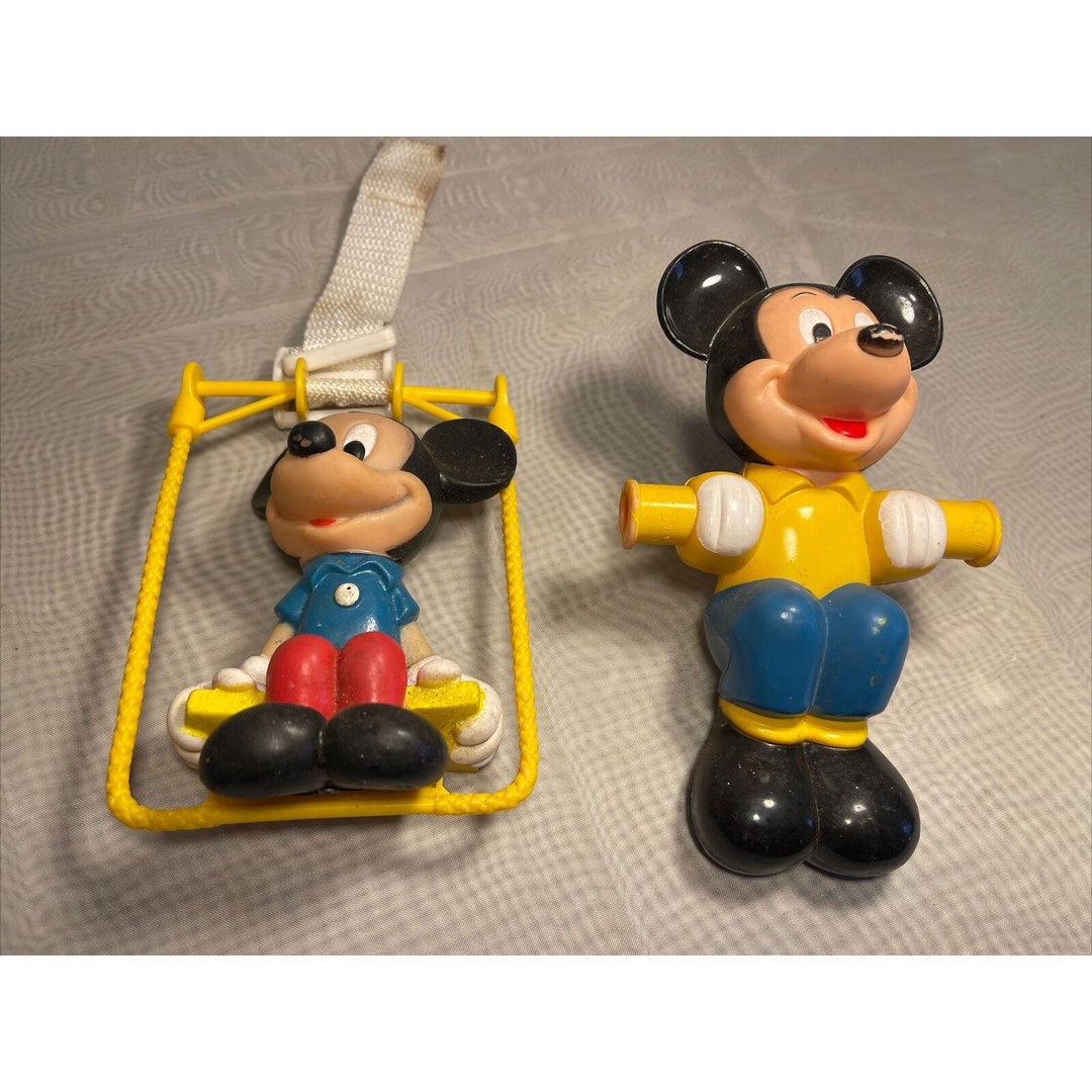 Vintage Walt Disney Mickey on A Swing and Weighted Swinging Mickey ...