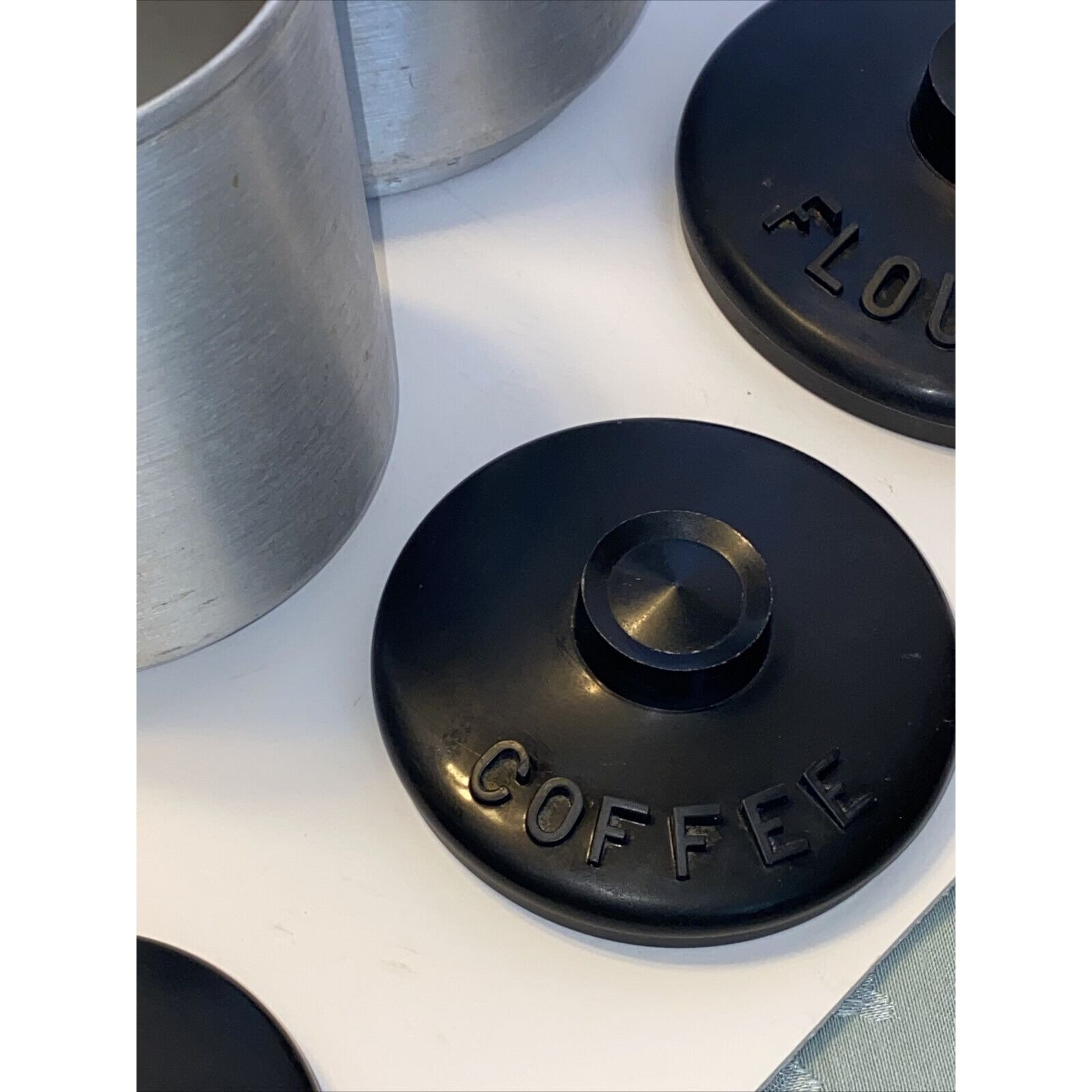 Kromex Spun Aluminum Canister Set of 4 Flour Sugar Coffee Tea - Etsy