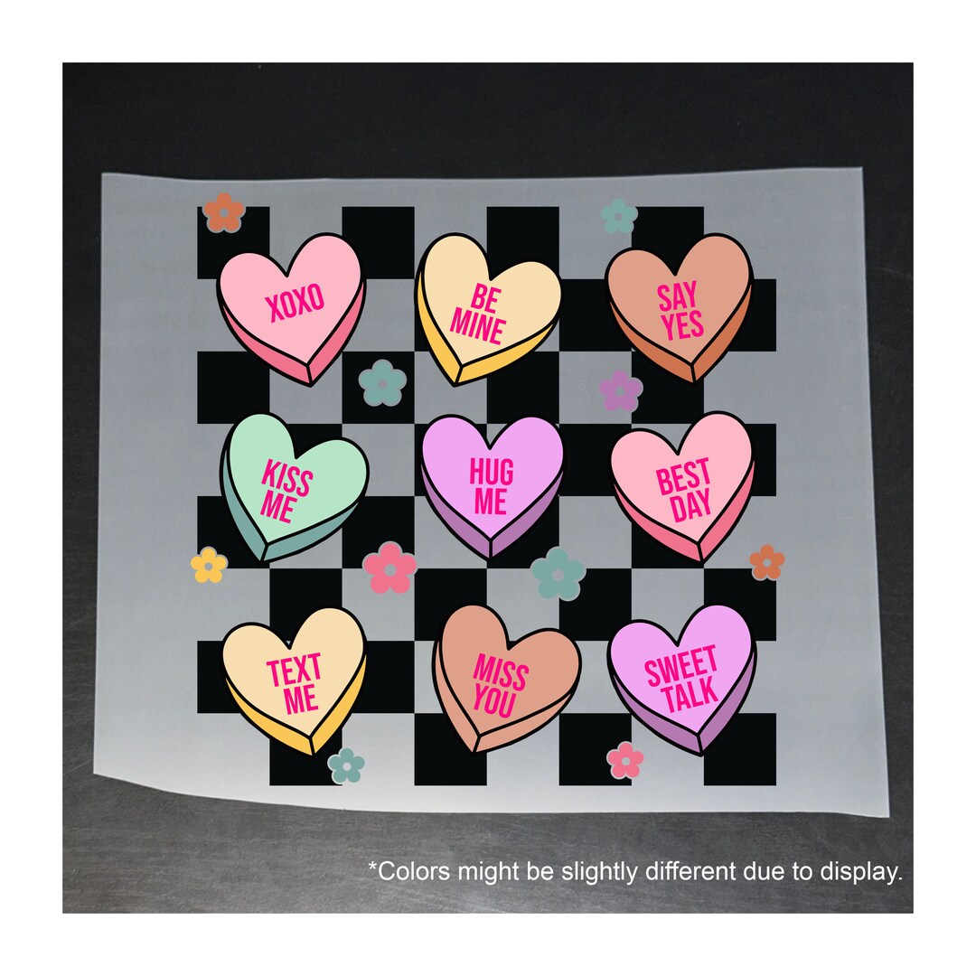 Conversation Hearts VALENTINES DTF Valentines Day Direct to Film Ready ...