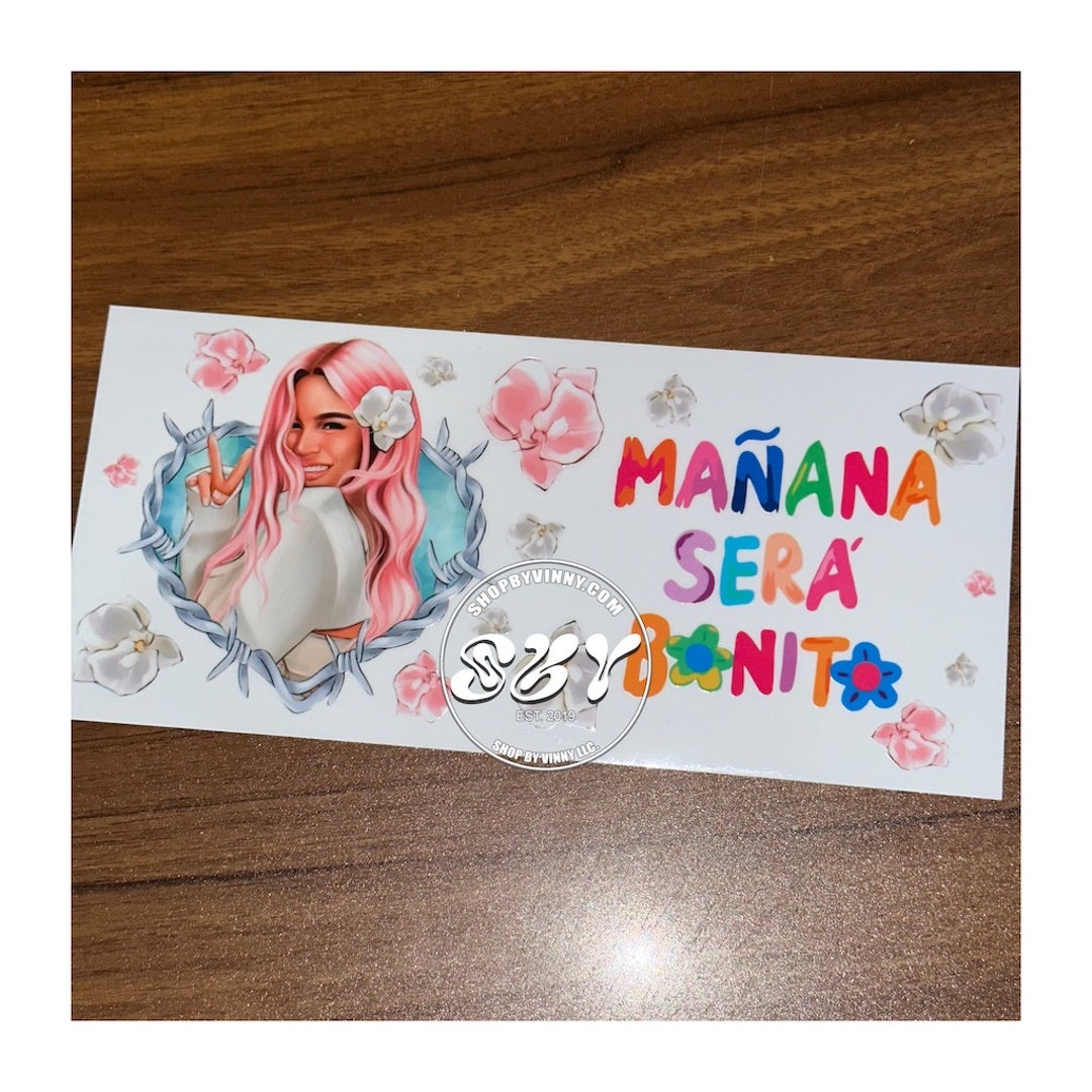 KAROL G UVDTF WRAP Uv Dtf Cup Wrap Libbey 16 Oz Glass Cup Wrap - Etsy