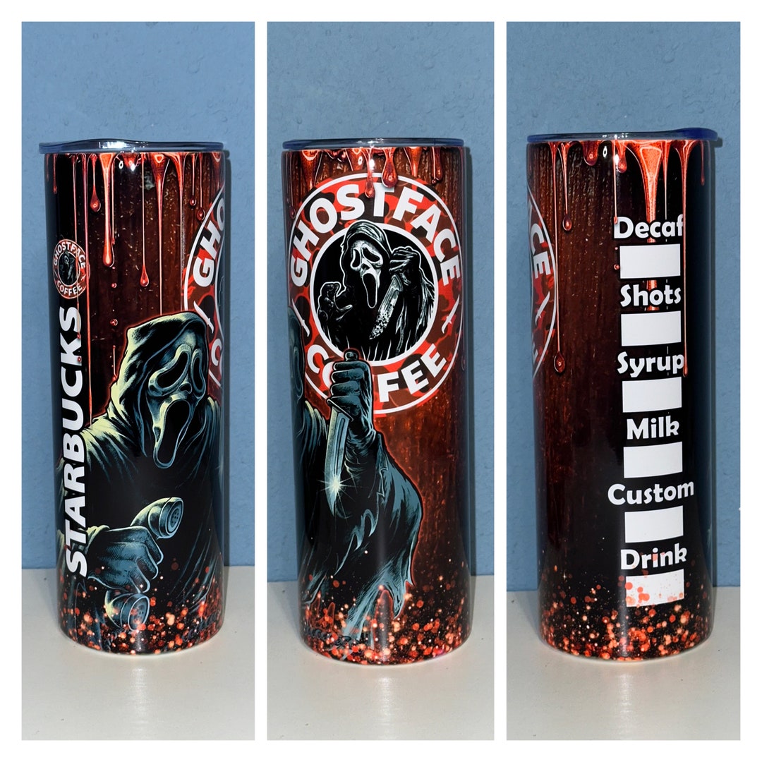 Ghostface Tumbler Ghost Face Tumbler Ghostface Tumbler Skinny 20oz ...