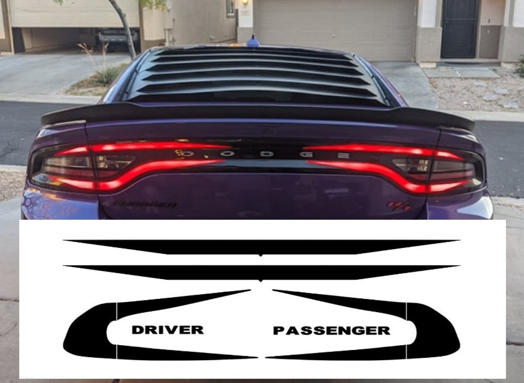 Dodge Charger Taillight Accent Decal Overlay 2015+ Hellcat Scat Pack ...