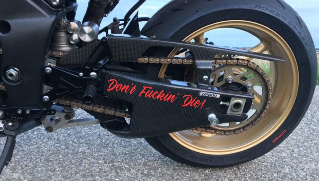 Set of 2: Don't Fucking Die - Swing Arm Motorcycle Vinyl Decal - Etsy