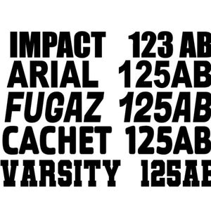 Set of 2 Custom Boat Registration Vinyl Decal - Letters / Numbers ...