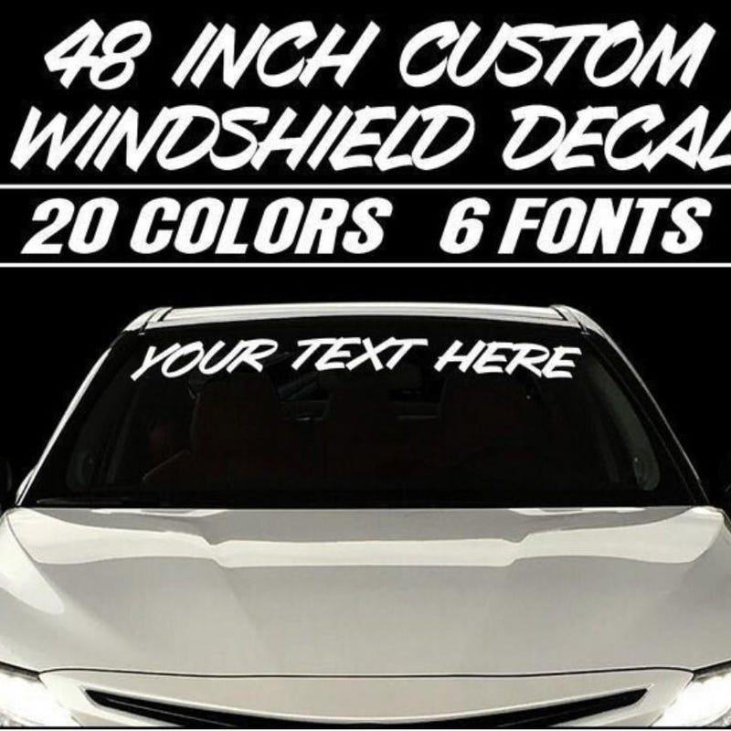 Windshield Decal - Etsy