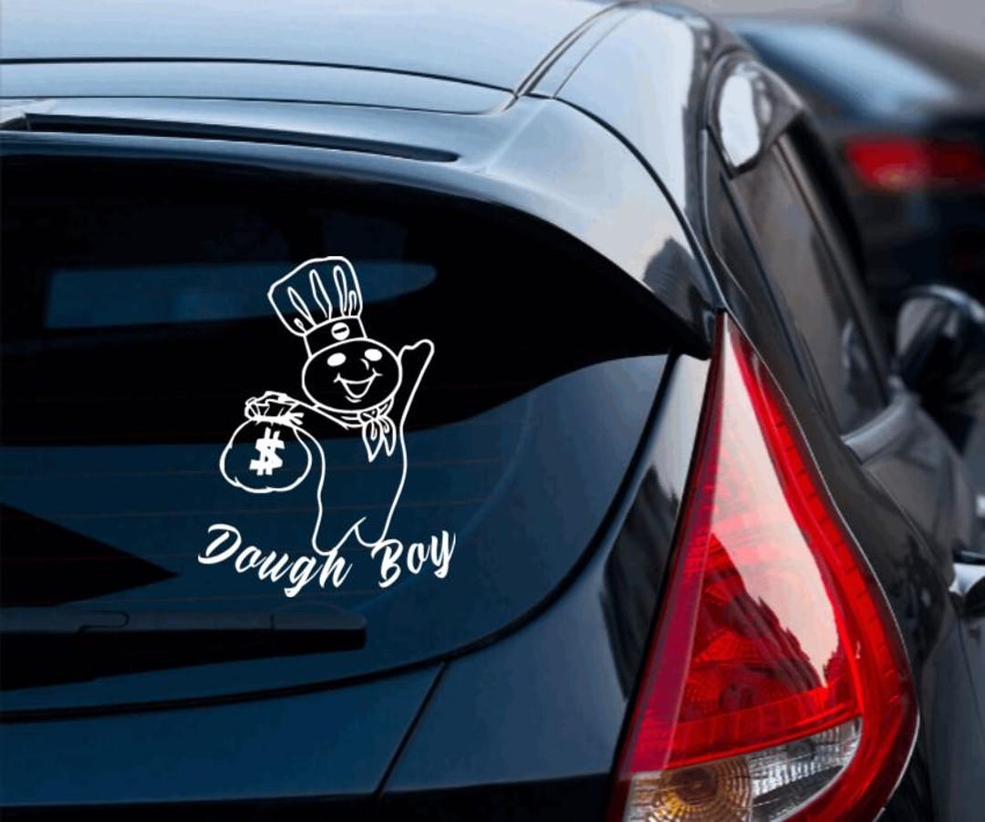 Dough Boy Vinyl Decal | Funny Car and Truck Vinyl Decal - Etsy