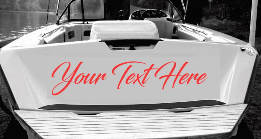Customized Boat Vinyl Decal Stickers | Personalized Boat Decal | Custom ...