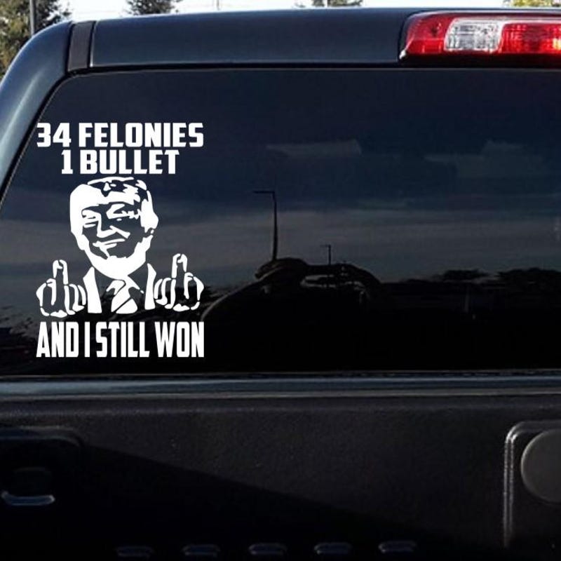 Donald Trump Car Window Decal - Etsy