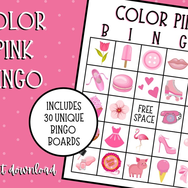 Pink Bingo - Etsy