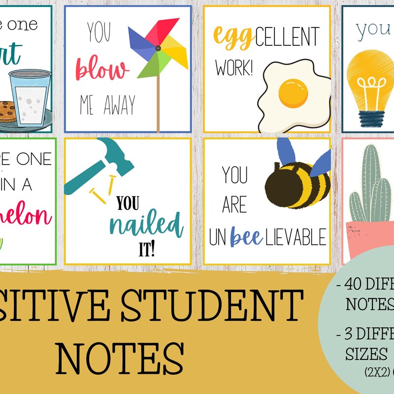 Positive Notes - Etsy