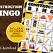 Construction Bingo Community Helper Bingo Under | Etsy