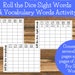 Roll the Dice Sight Words and Vocabulary Words Activity/game Fry Sight ...