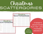 Christmas Scattergories Christmas Party Game Holiday - Etsy