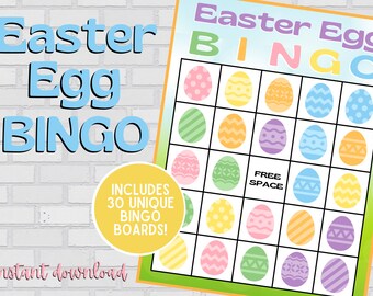 Easter Bingo Instant Download Pack of 30 Spring Bingo | Etsy
