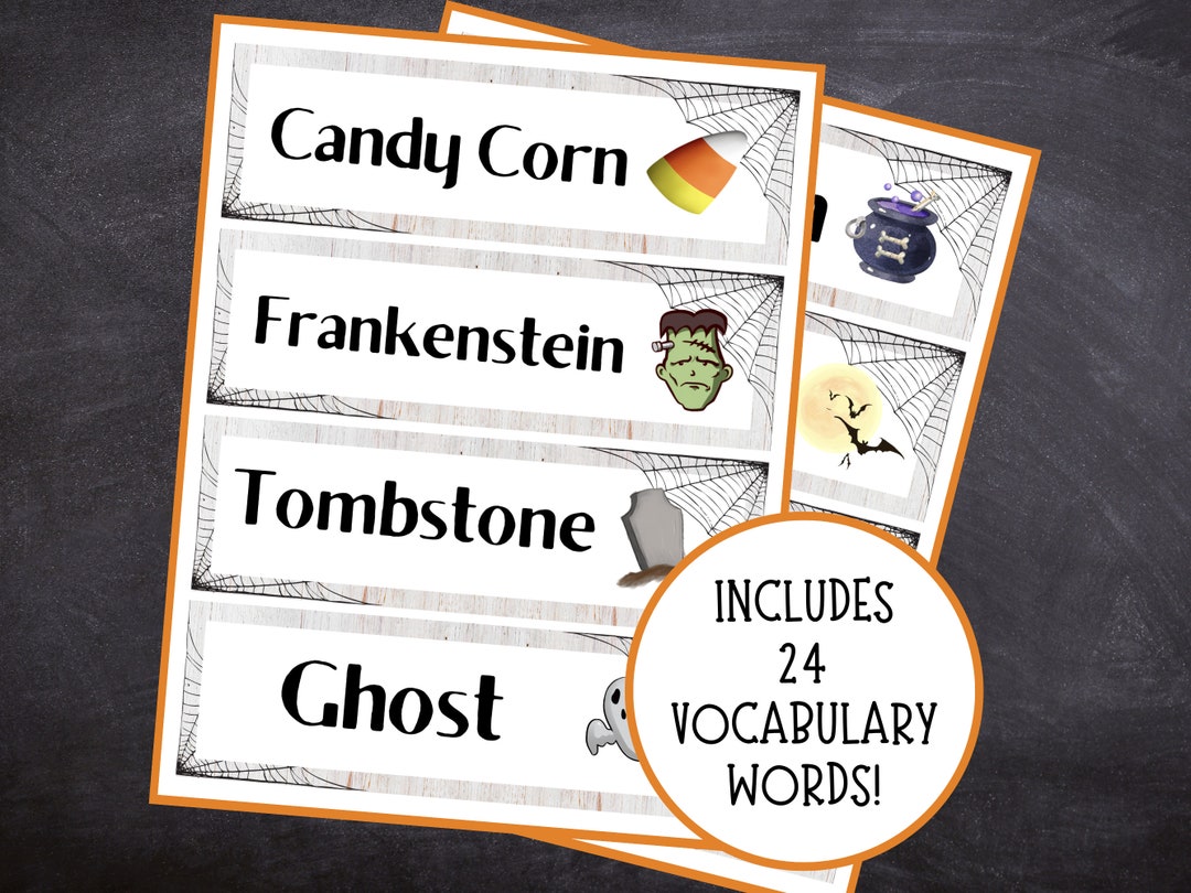 Halloween Word Wall | October Word Wall | Halloween Vocabulary ...