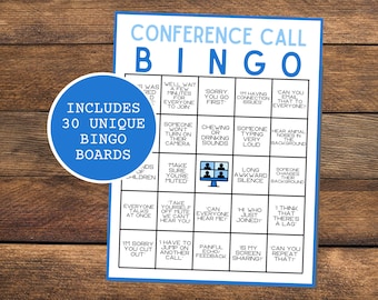 Conference Call Bingo - Etsy