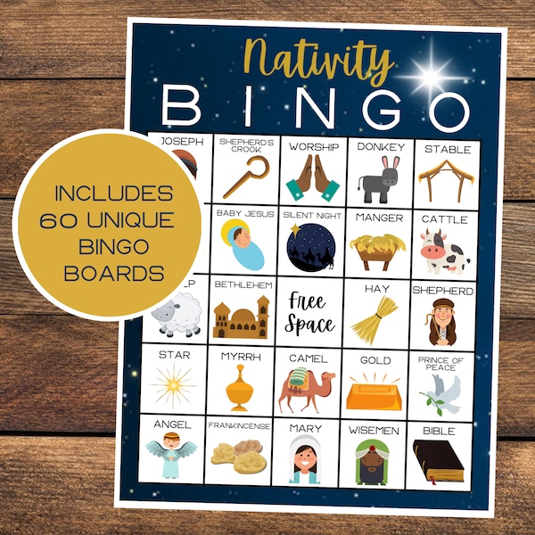 Nativity Bingo - Etsy