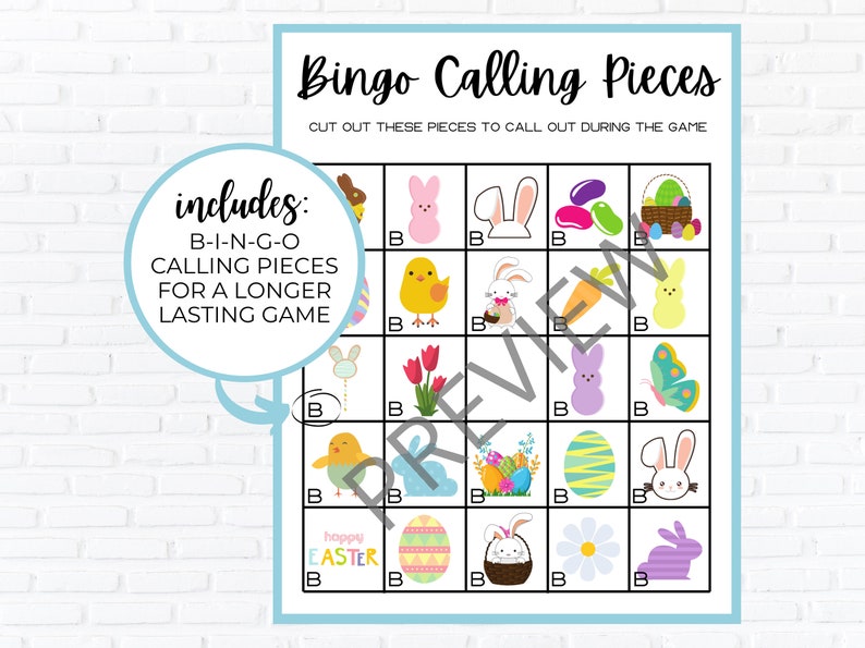 Easter Bingo | Instant Download | Pack of 30 | Spring Bingo | Easter ...